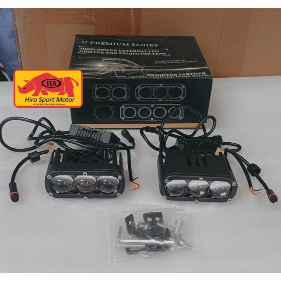 Jual lampu mini proji 3 mata LASER projector bi LED U - PREMIUM SERIES ...