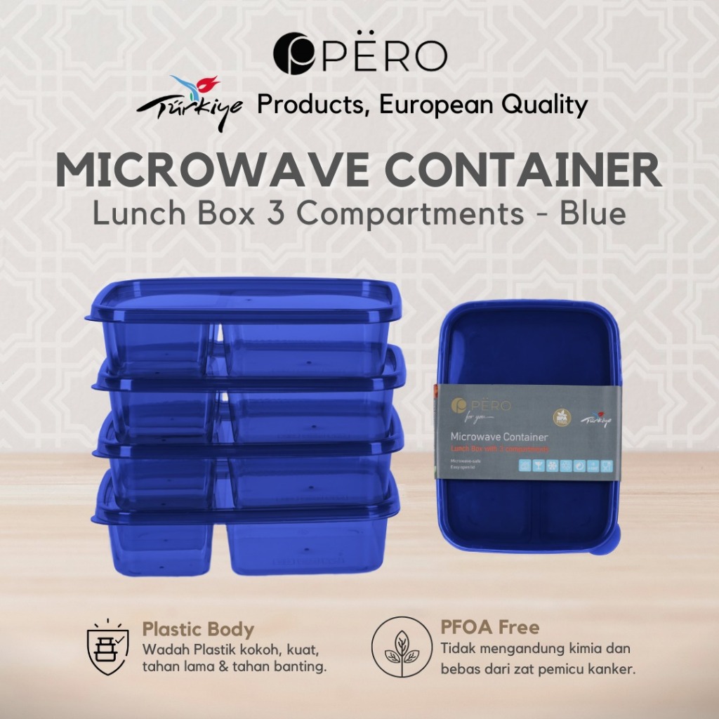 Jual [New Product] Pero Miso Microwave Container Lunch Box 3 ...
