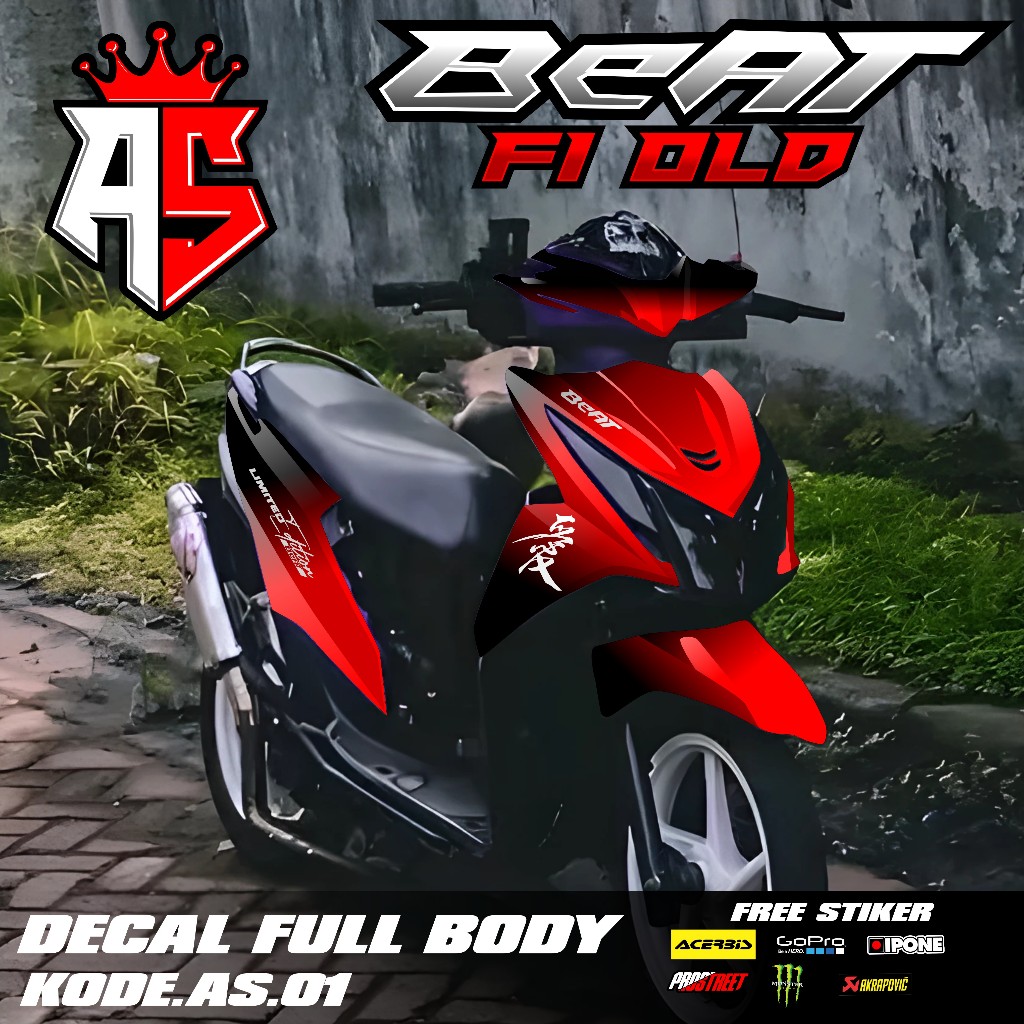 Jual COD Terbaru Decal Sticker Full Body Honda Beat fi Old Lama 2012 ...