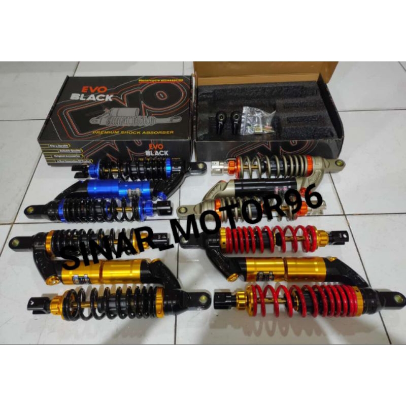 Jual SHOCK SOK SHOCKBREAKER MODEL EVO BLACK BELAKANG PLUS TABUNG 320MM ...