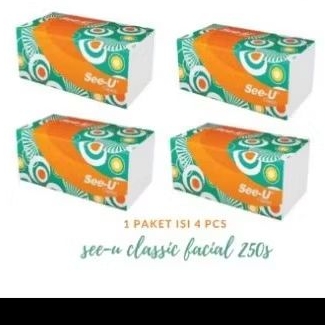 Jual [ PAKET ISI 4 ] TISU TISSUE SEE-U CLASSIC 250 SHEET 2 PLY | Shopee ...