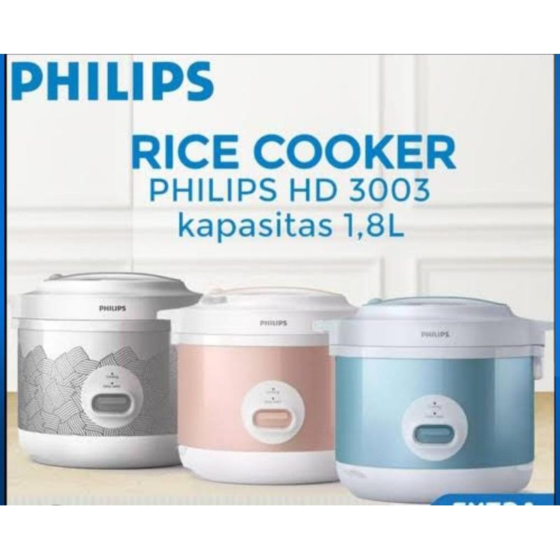 Jual Rice Cooker Magic Com Philips HD 3003 Ukuran 1,8 Liter | Shopee ...