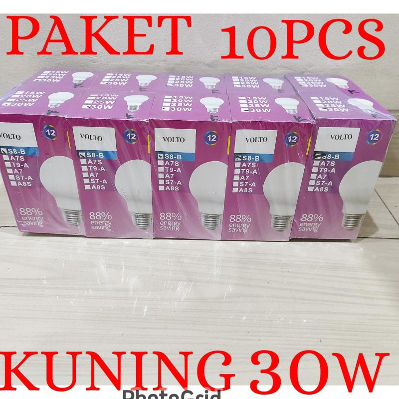 Jual BOHLAM LED / LAMPU LED VOLTO CAHAYA KUNING PAKET 10 PCS | Shopee Indonesia