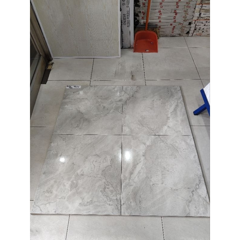 Jual keramik asia tile 50x50 falcon grey kualitas pertama | Shopee ...