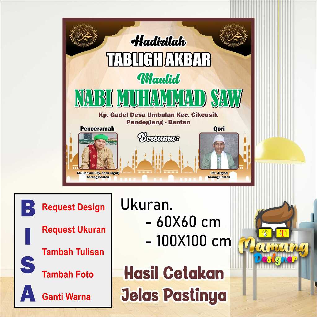 Jual Spanduk Banner Tabligh Akbar atau Pengajian bb | Shopee Indonesia