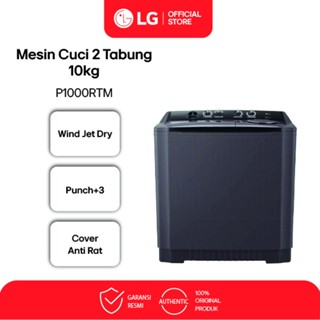 Jual LG MESIN CUCI WASHING MACHINE 10KG, 2 Tabung Top Loading | Dengan ...