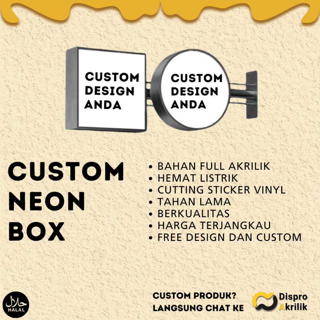 Jual Custom Neon Box Indoor dan Outdoor / Neon Box Custom Murah / Neon ...