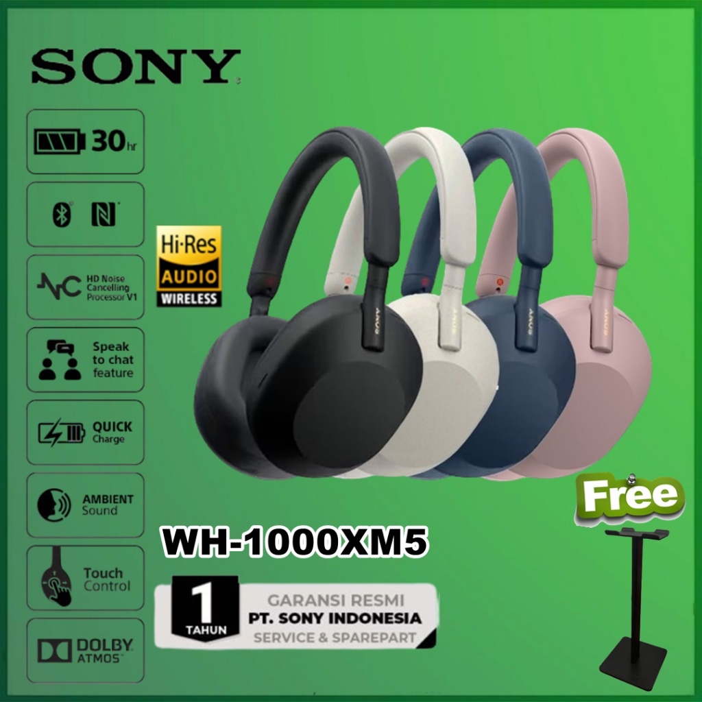Jual Sony WH-1000XM5 / WH1000 XM5 / WH1000XM5 noise-cancelling ...
