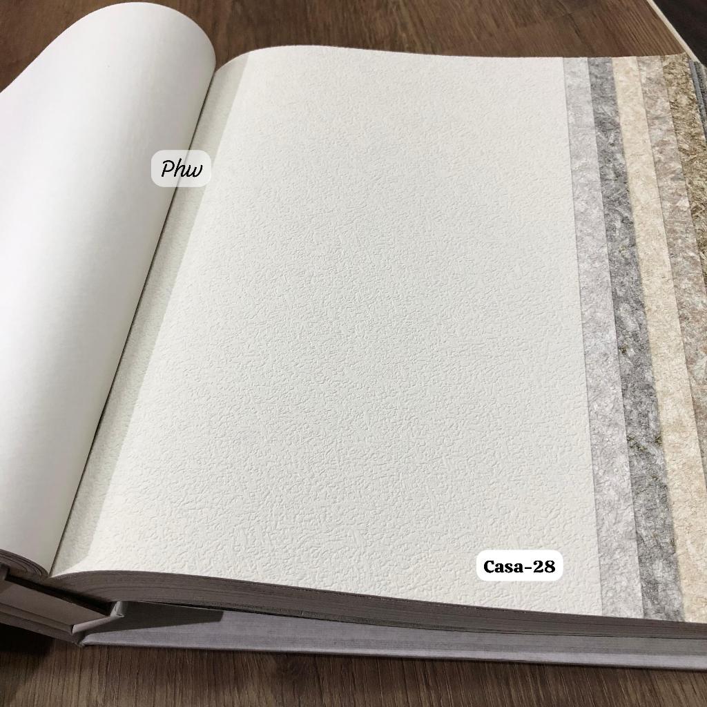 Jual Wallpaper Dinding Polos Cat Tembok Visual Kayu Coklat Cream Putih ...