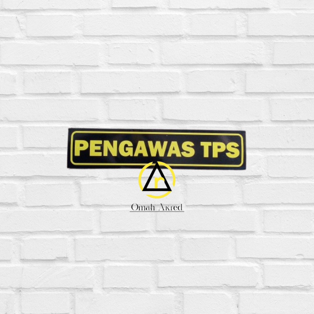 Jual Papan Nama Lipat Kertas Pengawas TPS - Nama Meja Pengawas TPS ...