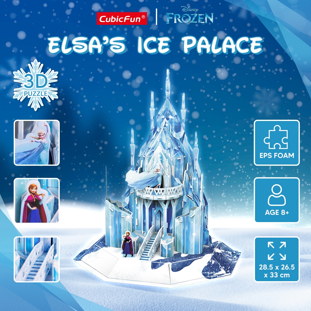 Jual Cubicfun Disney Elsa's Ice Palace & Frozen Ice Castle - 3D Puzzle ...