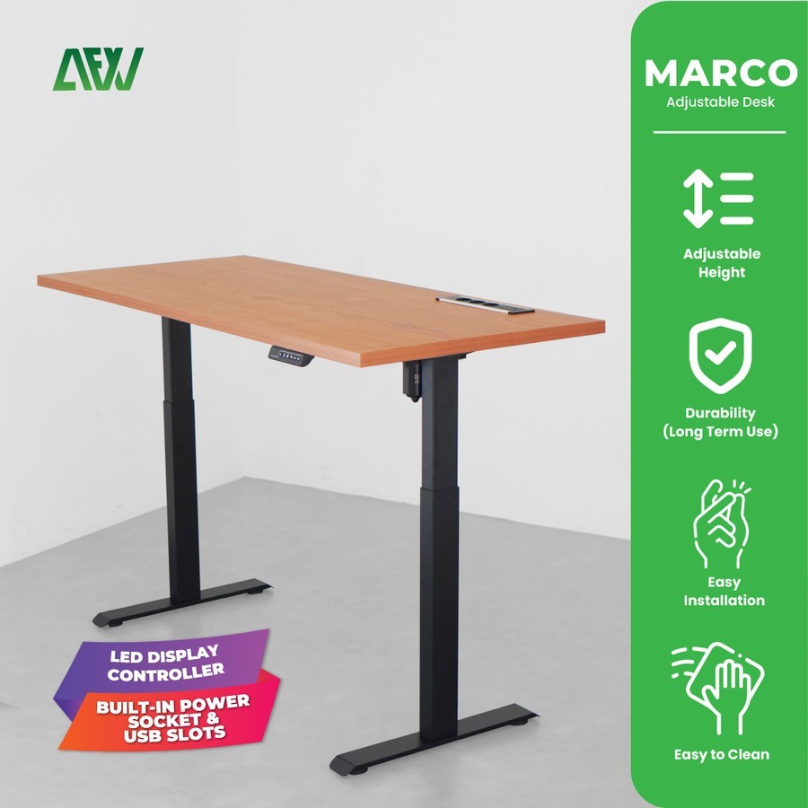 Jual AFW Meja Kerja Elektrik / Adjustable Desk / Meja Komputer MARCO ...