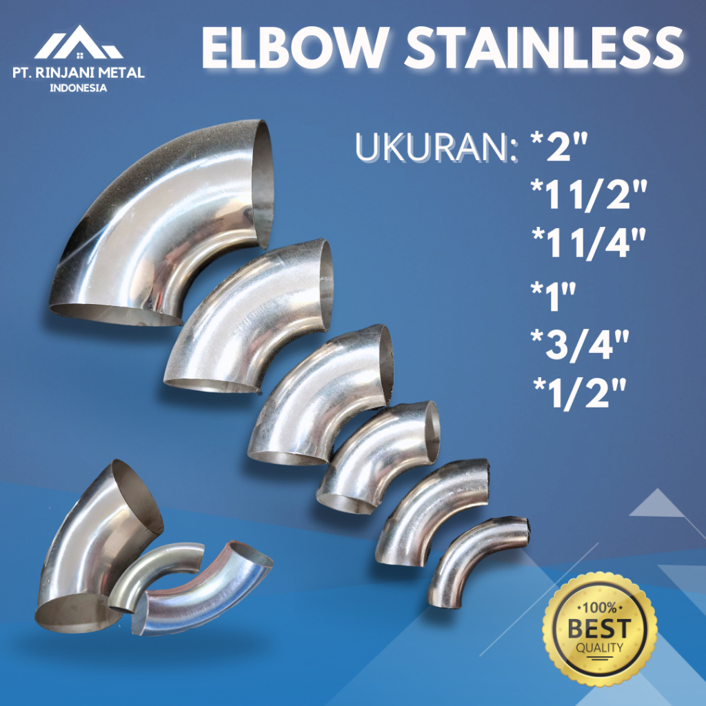 Jual ELBOW STAINLESS 1 1/2 INCI (38,1MM) | Shopee Indonesia