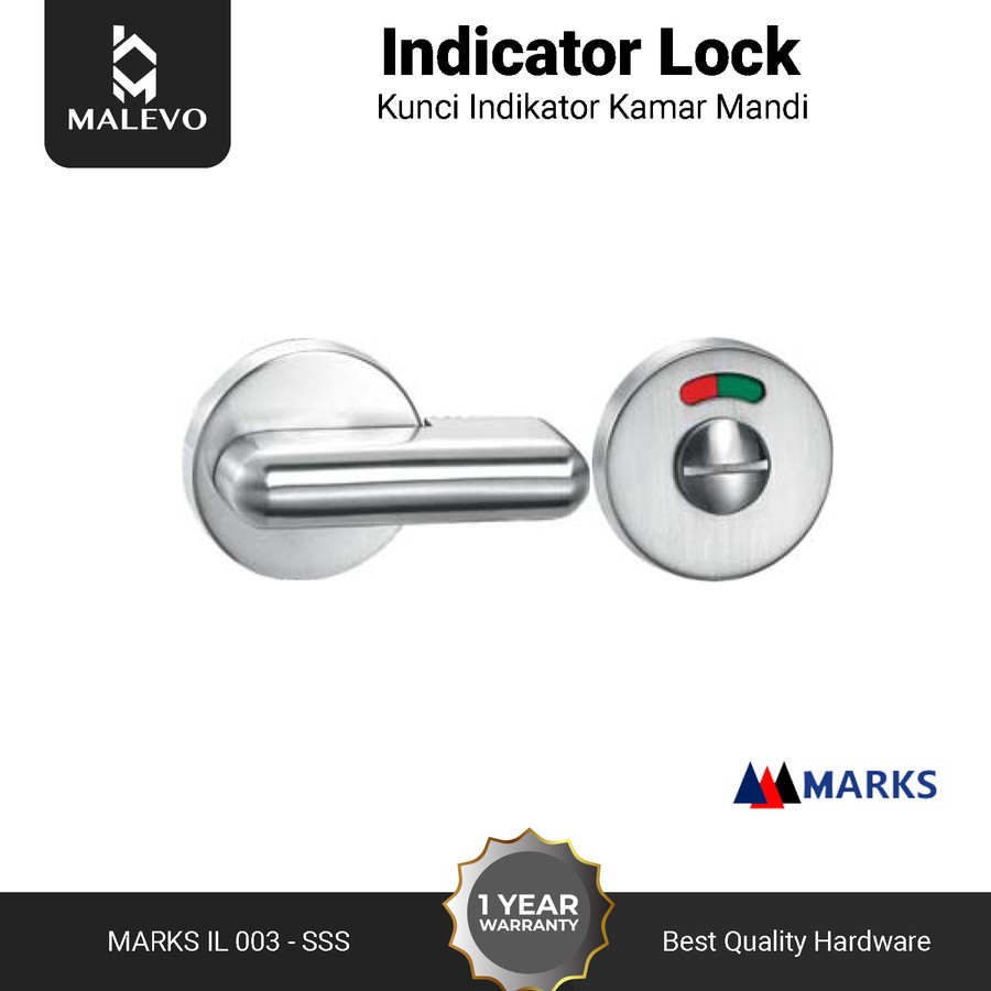 Jual Kunci Indikator Kamar Mandi Toilet MARKS Indicator Lock - IL 003 | Shopee Indonesia