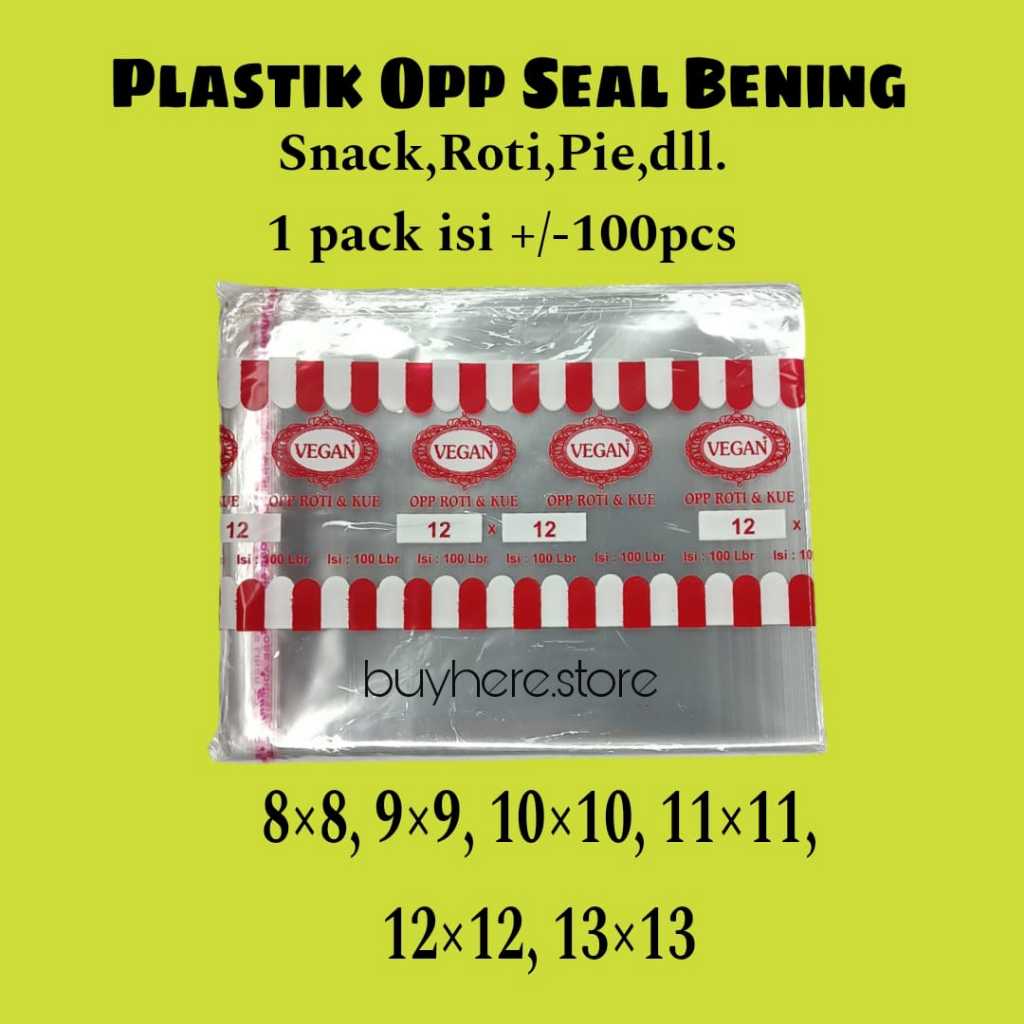 Jual Plastik Opp Seal Lem Roti Snack Pie Souvenir 8x8 9x9 10x10 11x11 12x12 13x13 | Shopee Indonesia