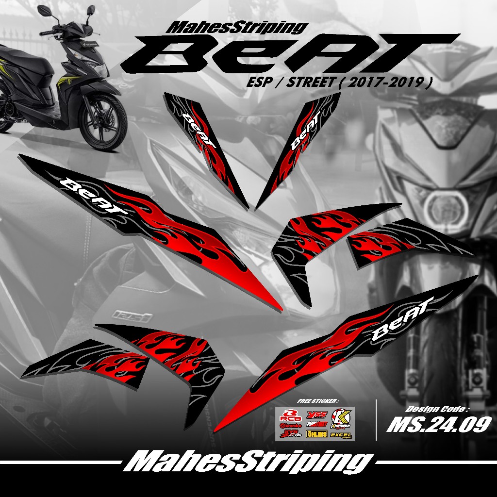 Jual Striping Beat Fi ESP Beat STREET Terbaru MS G.24.09 - Sticker ...