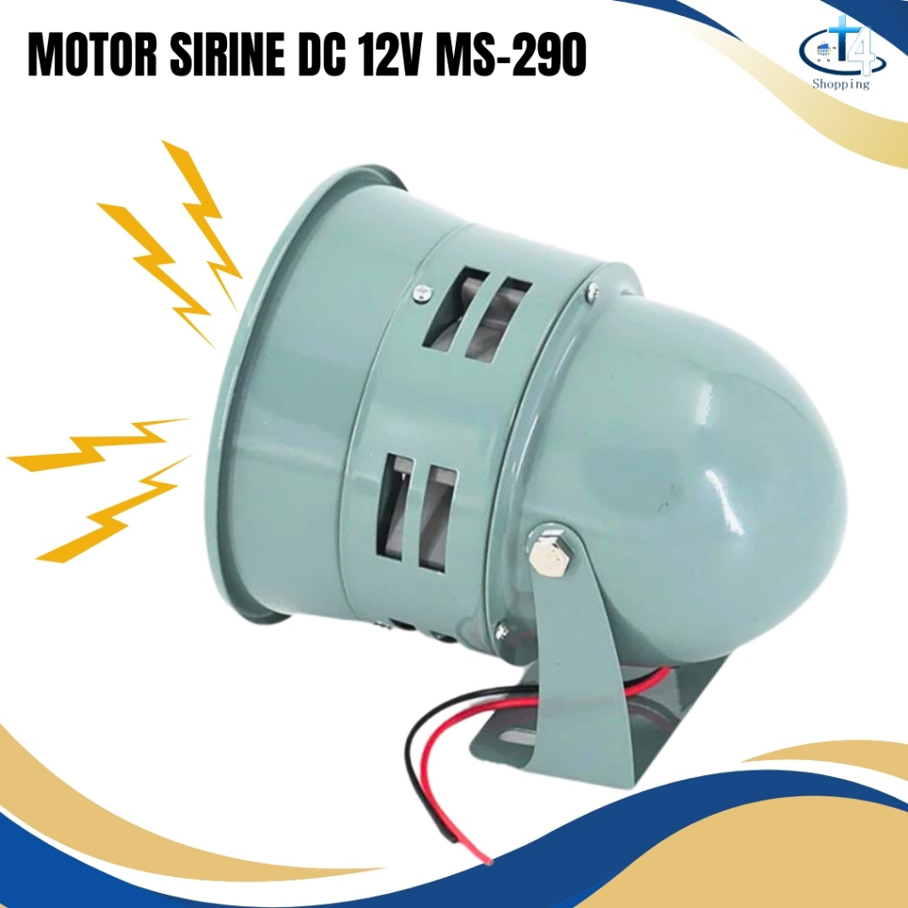Jual Motor Sirine DC 12 Volt Sirine MS 290 160 dB Siren Darurat Emergency Alarm Darurat | Shopee ...
