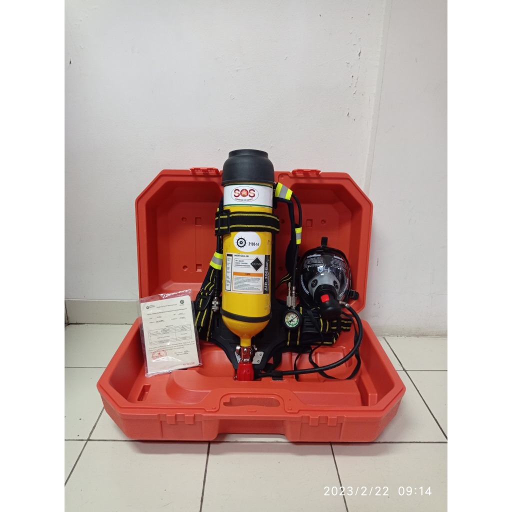 Jual SCBA SOS STEEL 6 LITER ORIGINAL / SCBA BREATHING APPARATUS 6 LTR ...