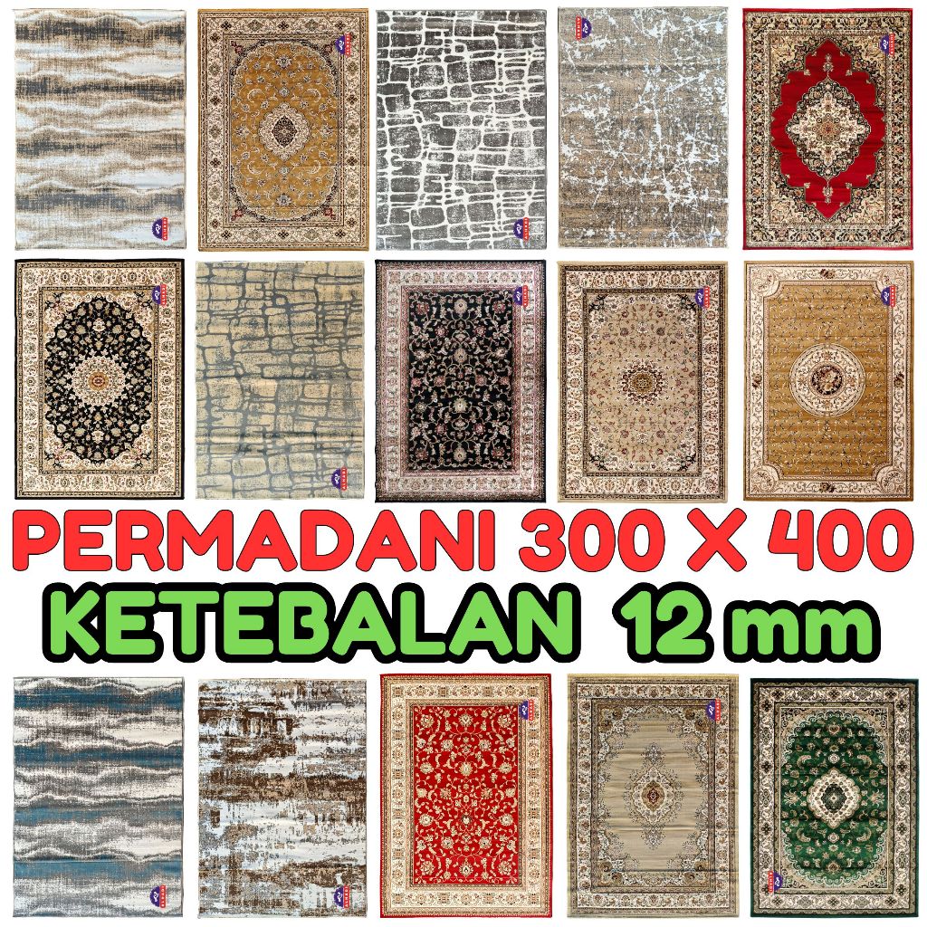 Jual Alhadi Permadani 300 x 400cm Tebal 12mm Karpet Lantai Lembut ...