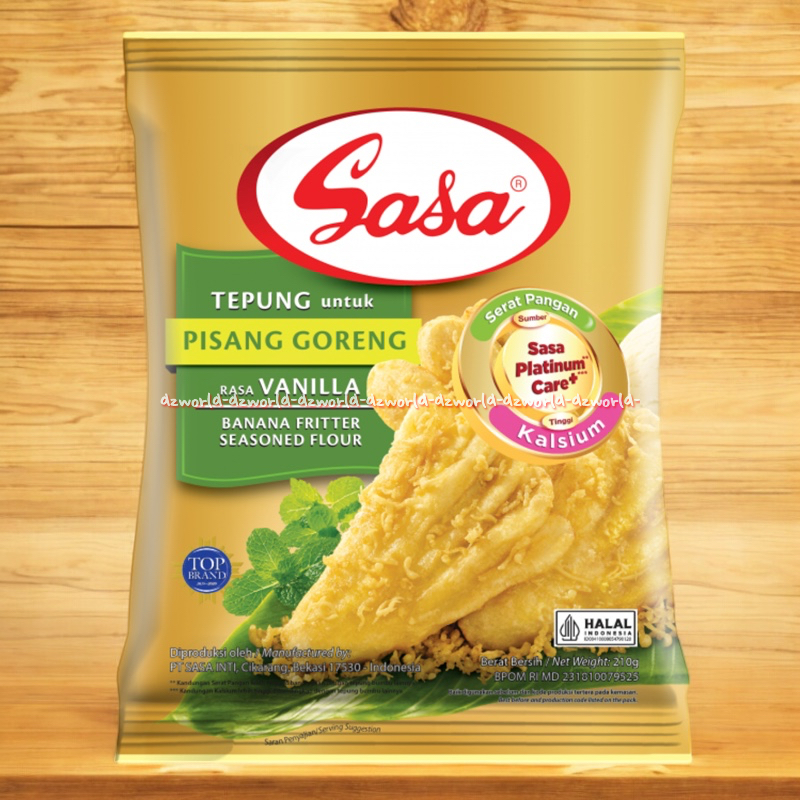 Jual Sasa 210gr Tepung Pisang Goreng Vanila Krispi 210gram Tepung ...