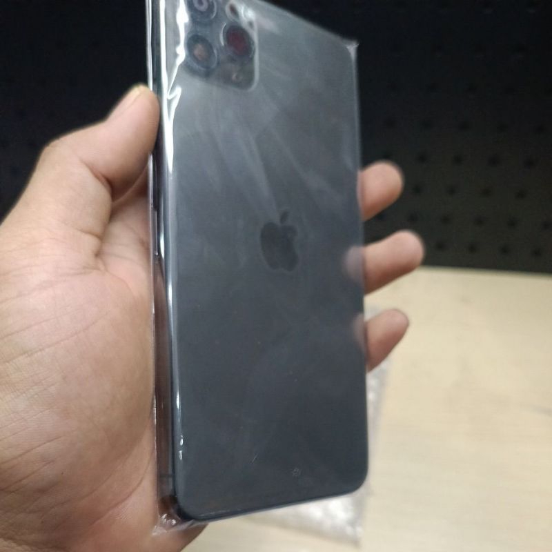 Jual housing iPhone 11 promax rumahan mesin IP 11 pm warna hitam ...