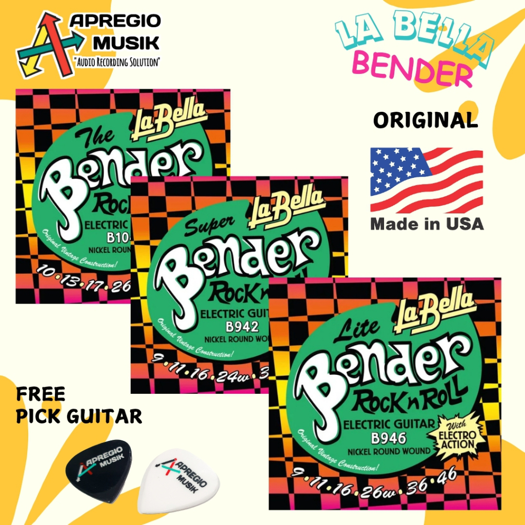 Jual La bella LaBella BENDER SUPER THE B942 B1046 Senar gitar Elektrik ...