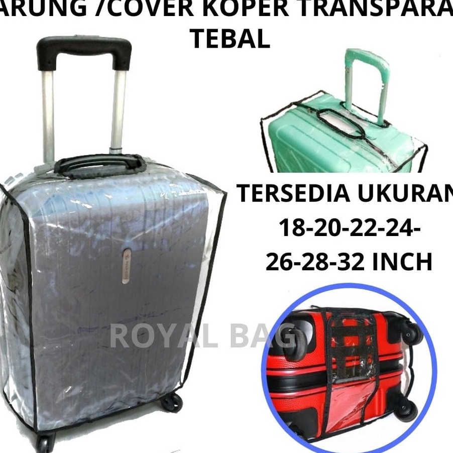 Jual PRODUCT HOT Cover Koper Plastik Sarung Pelindung Penutup Koper ...