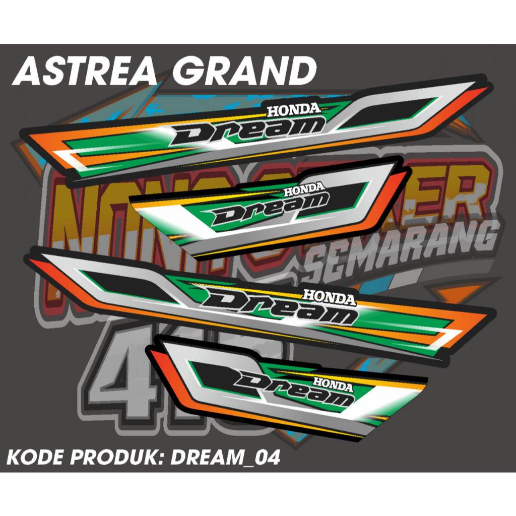 Jual STIKER STRIPING DECAL ASTREA GRAND DREAM V1 | Shopee Indonesia