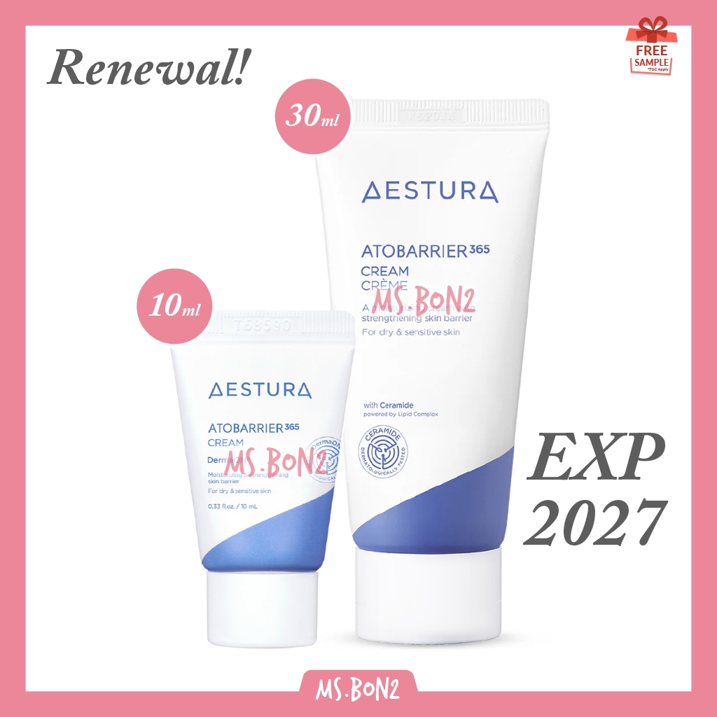Jual AESTURA Atobarrier Cream Set Full Size Ato Barrier 365 Kit 80ml 30ml 10ml NEW RENEW RENEWAL ...