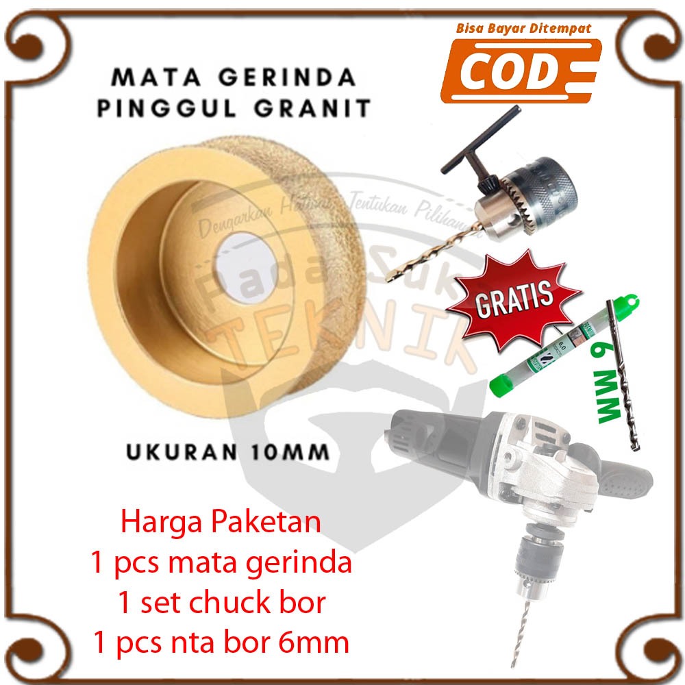 Jual Mata Gerinda Stepnosing Pinggul Granit Bullnose Penghalus Tepi ...