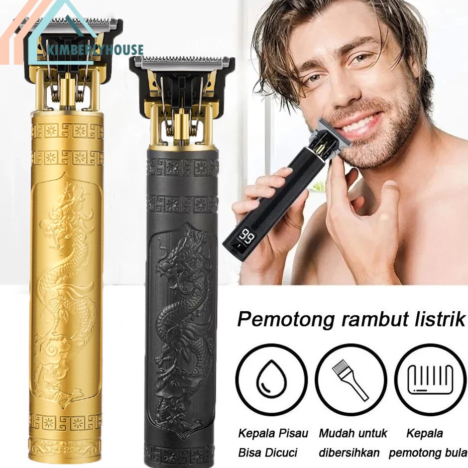 Jual Super Aman Alat Cukur Rambut Profesional Hair Clipper Vintage Alat Cukur Elektrik Mesin ...