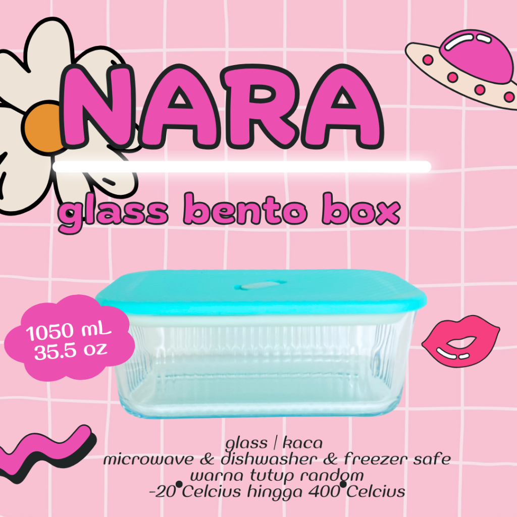 Jual NARA Glass Food Container | Lunch Box | Tempat Makan Reusable ...