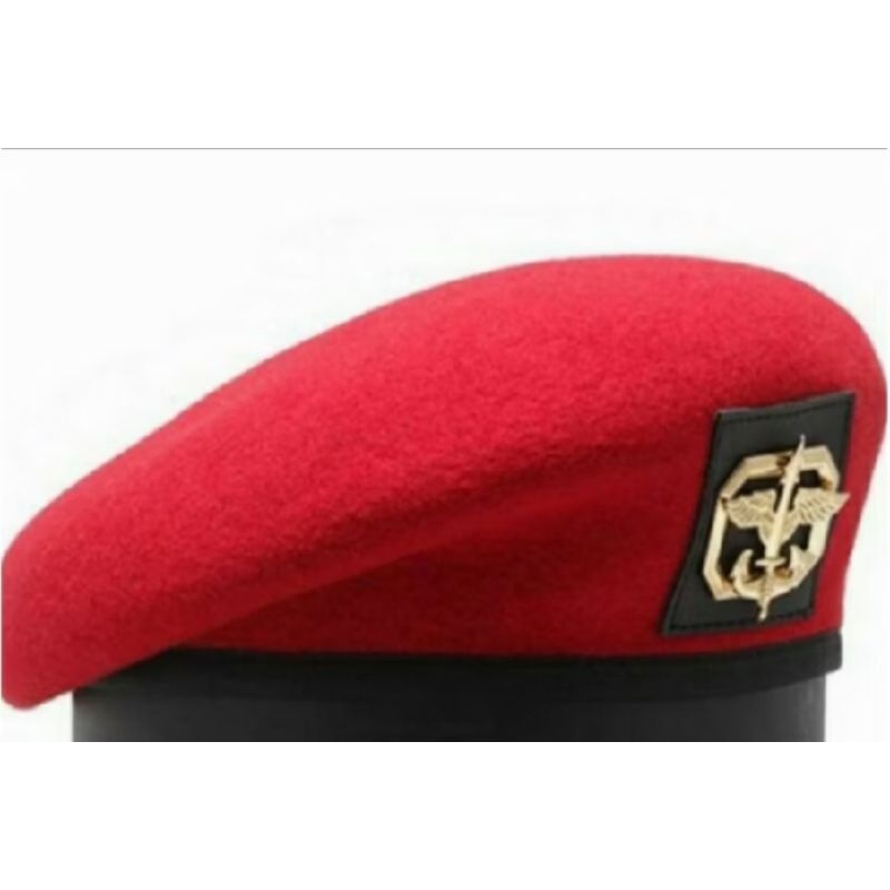 Jual Baret Merah Kopassus + Emblem TNI AD | Shopee Indonesia