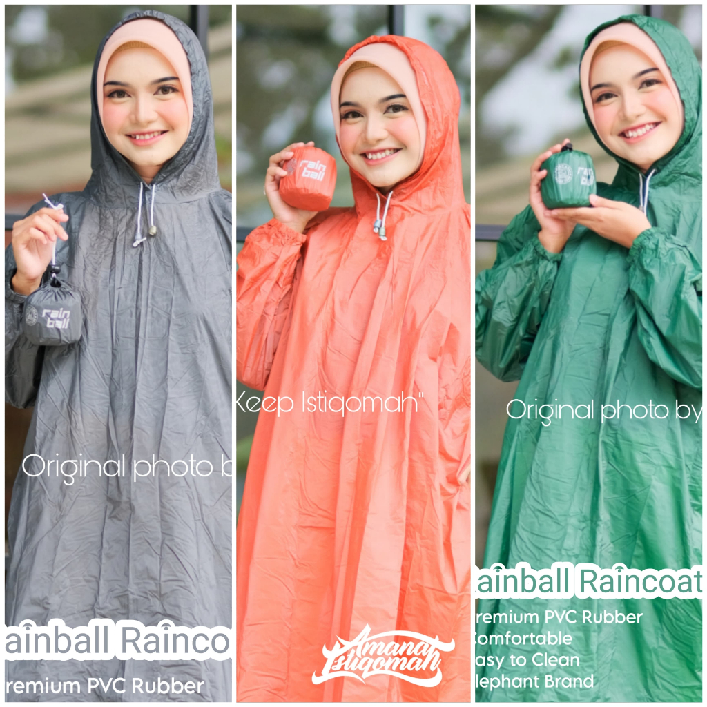 Jual Rainball Raincoat Mantol Jas Hujan PVC Portable | Shopee Indonesia