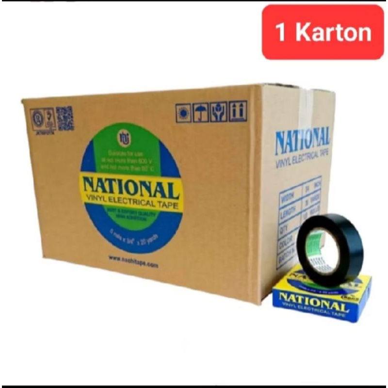 Jual NATIONAL-isolasi listrik national paket 120pcs 20 yard isolasi ...