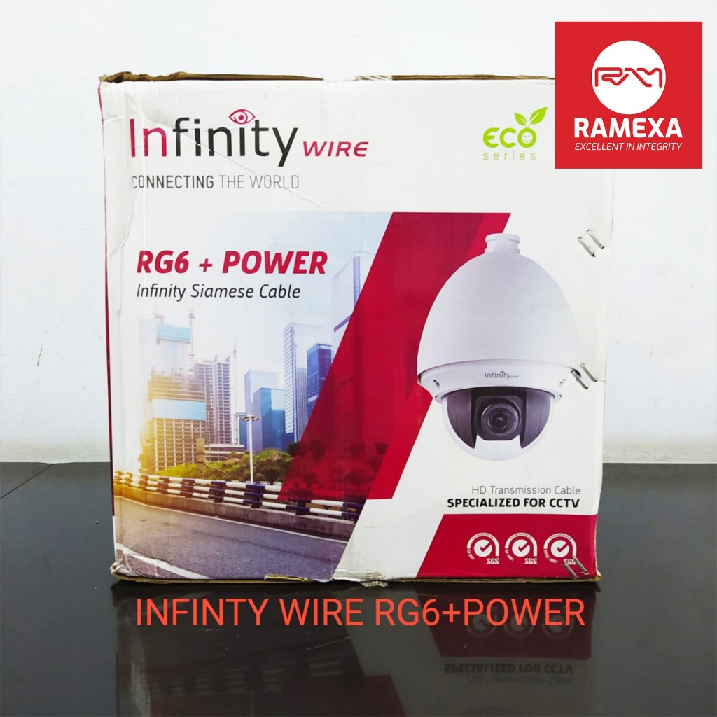 Jual Infinity RG6 + Power (Black) - Kabel CCTV Outdor Black | Shopee ...