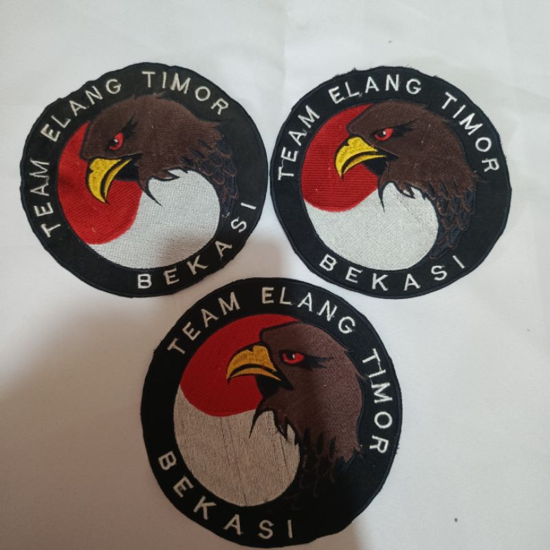 Jual Emblem Bordir custom Bulat diameter 20cm satuan | Shopee Indonesia