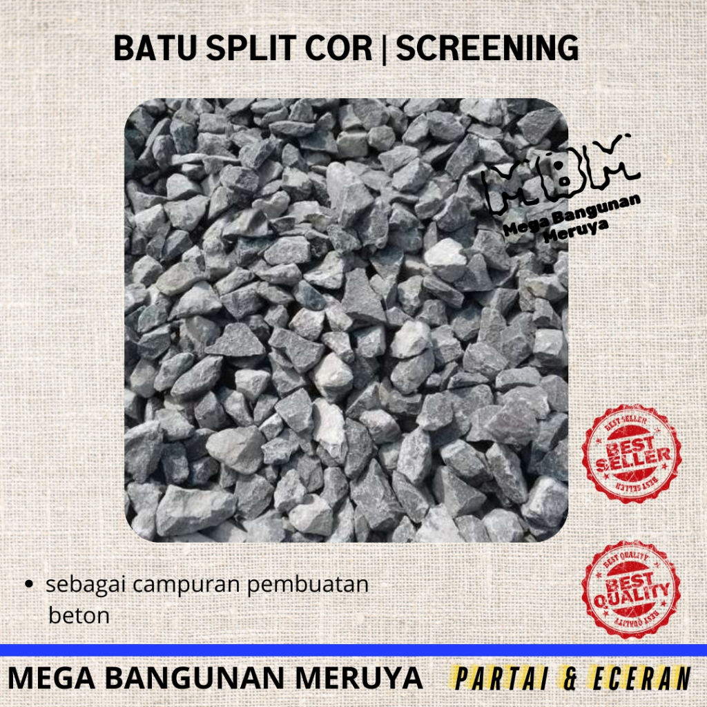 Jual Batu Split Cor 1 Engkel 1.5kubik | Shopee Indonesia