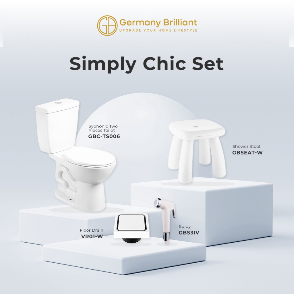 Jual Paket Closet/Kloset duduk Kamar Mandi - Simply Chic Set | Shopee ...