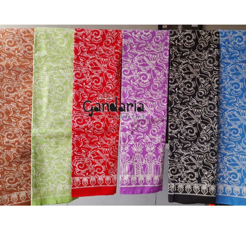 Jual Gandaria Batik Betawi Kain Batik Cap Asli - Motif Alat Musik Orkes ...