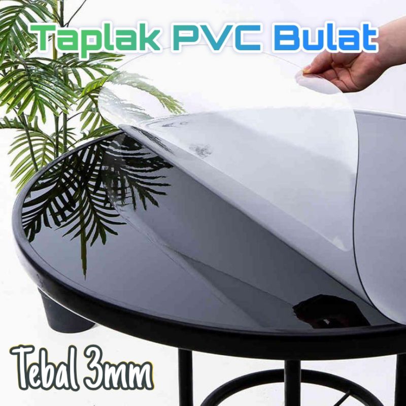 Jual Taplak Meja PVC 3mm Tebal Taplak Mika PVC Transparan Lentur Tahan Air Tahan Panas Anti Noda ...
