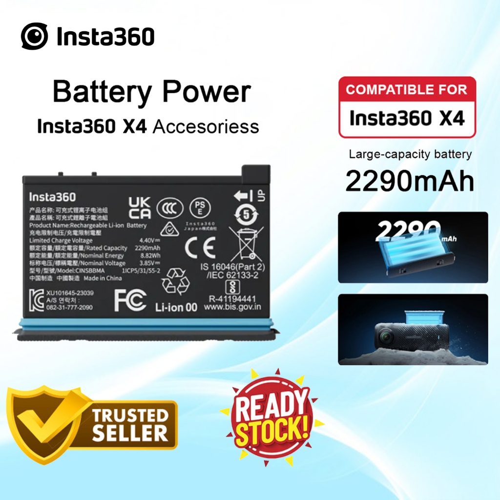 Jual Insta 360 ACC X4 Power Accessories Battery Original - Rechargeable ...