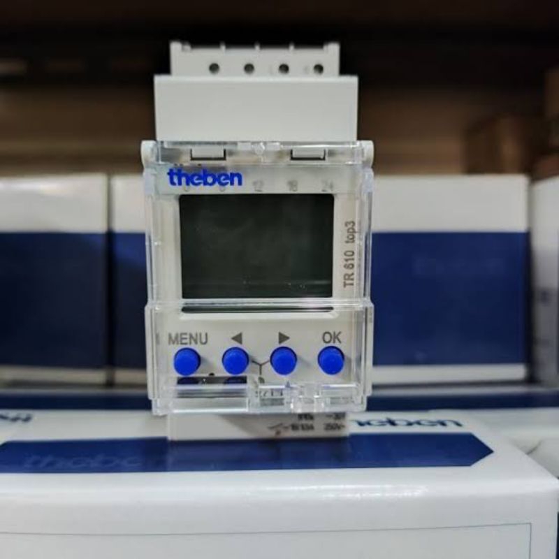 Jual Timer Theben Digital Top 3 & SCM-US48I & 2 MCB 1Phasa | Shopee ...