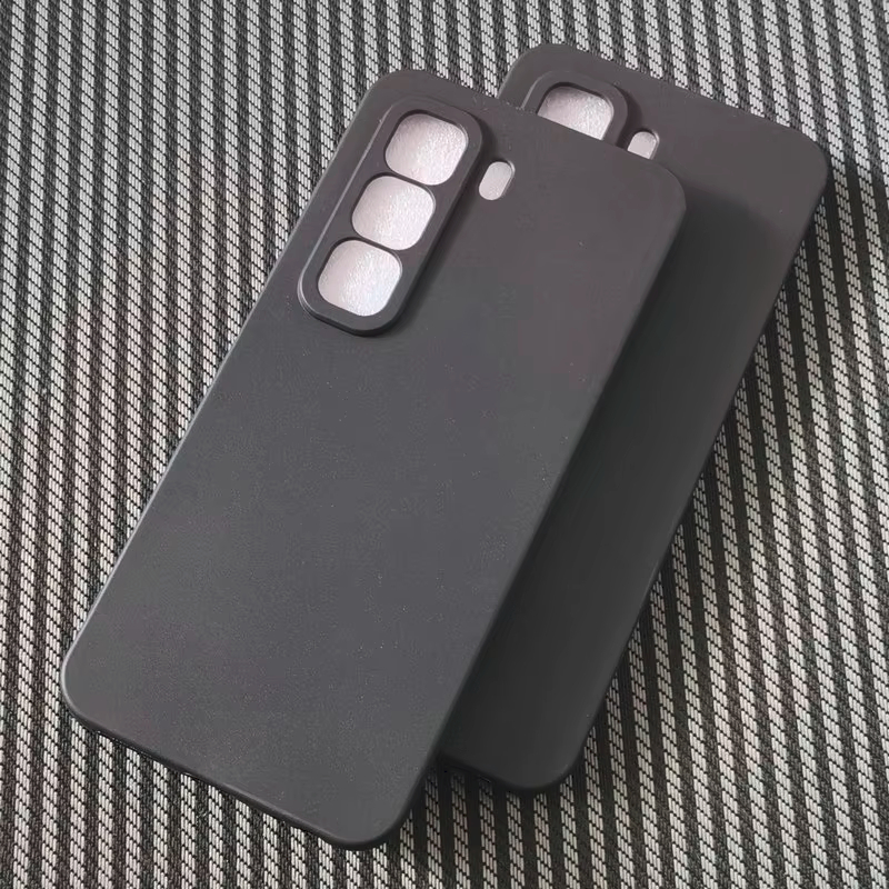 Jual Case Infinix Hot 50 4G 50 PRO PLUS Camera Protect Casing Slim Matte Premium Black Silicone ...