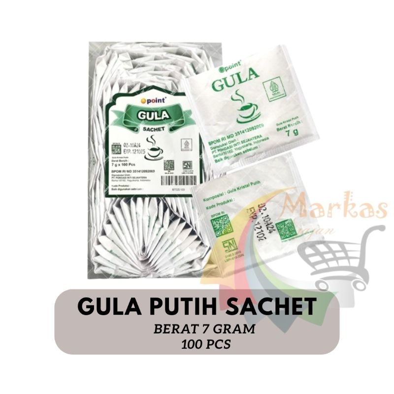 Jual Gula Sachet 7 Gram Isi 100 pcs Cocok Untuk Cafe Hotel Restaurant ...