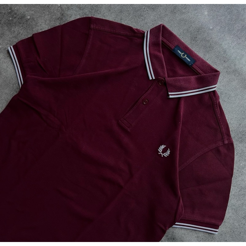 Jual Polo Fred Perry Maroon Original Second | Shopee Indonesia