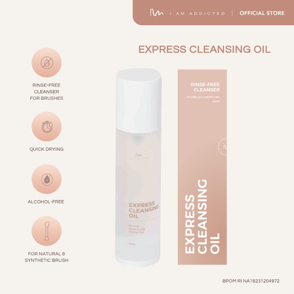 Jual Express Cleansing Oil - Brush Cleanser - I Am Addicted | Pembersih ...