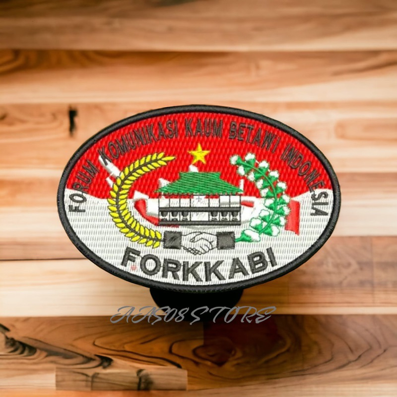 Jual LOGO BODIR FORKABI OVAL TERBARU BEDGE PATCH FORKABI OVAL MERAH ...