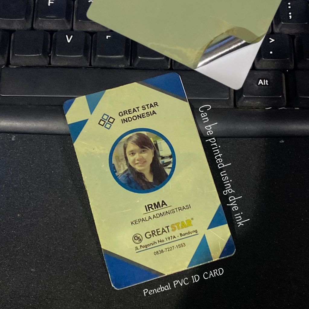 Jual STICKER PELAPIS I Penebal PVC ID CARD I UKURAN KARTU ID CARD ...
