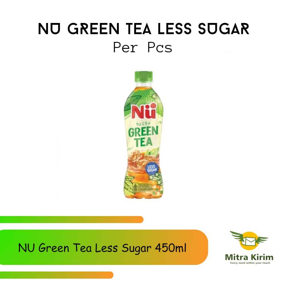 Jual Nu Green Teh Botol Tea Less Sugar 450ml per pcs | Shopee Indonesia